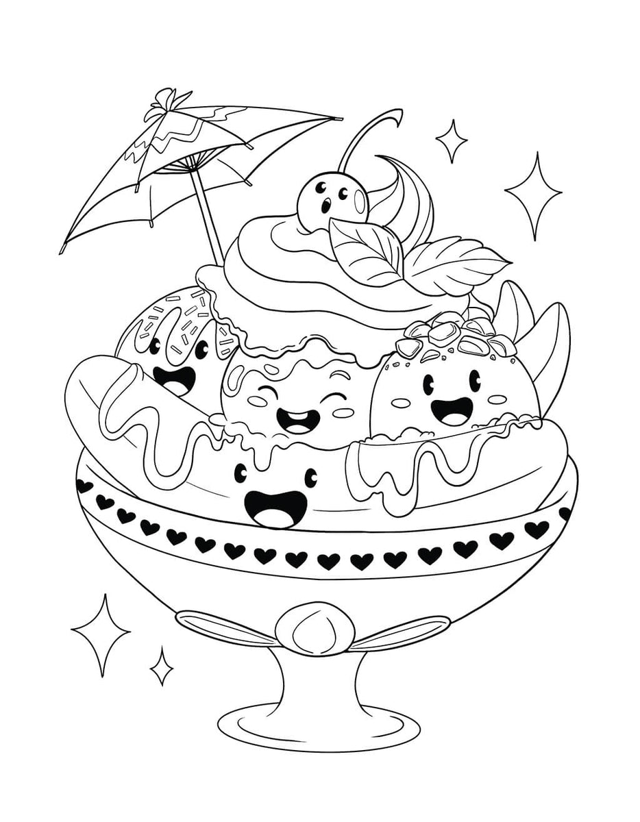 Junk Food Coloring Pages