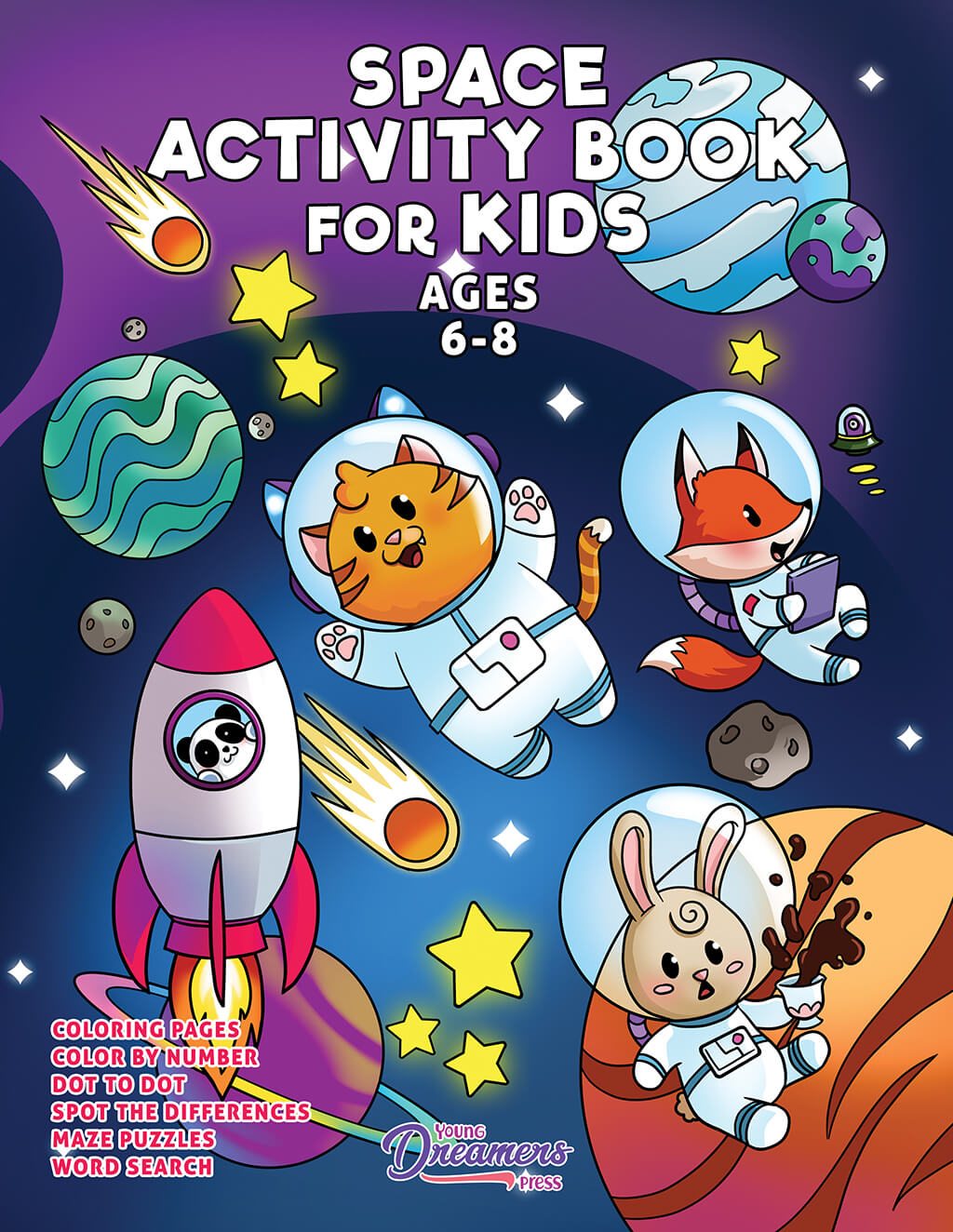 Space Activity Book for Kids Ages 6-8 – Young Dreamers Press