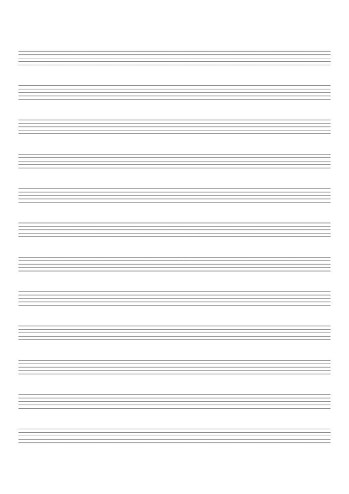 Manuscript Paper: Colour Spectrum | A4 Blank Sheet Music Notebook ...