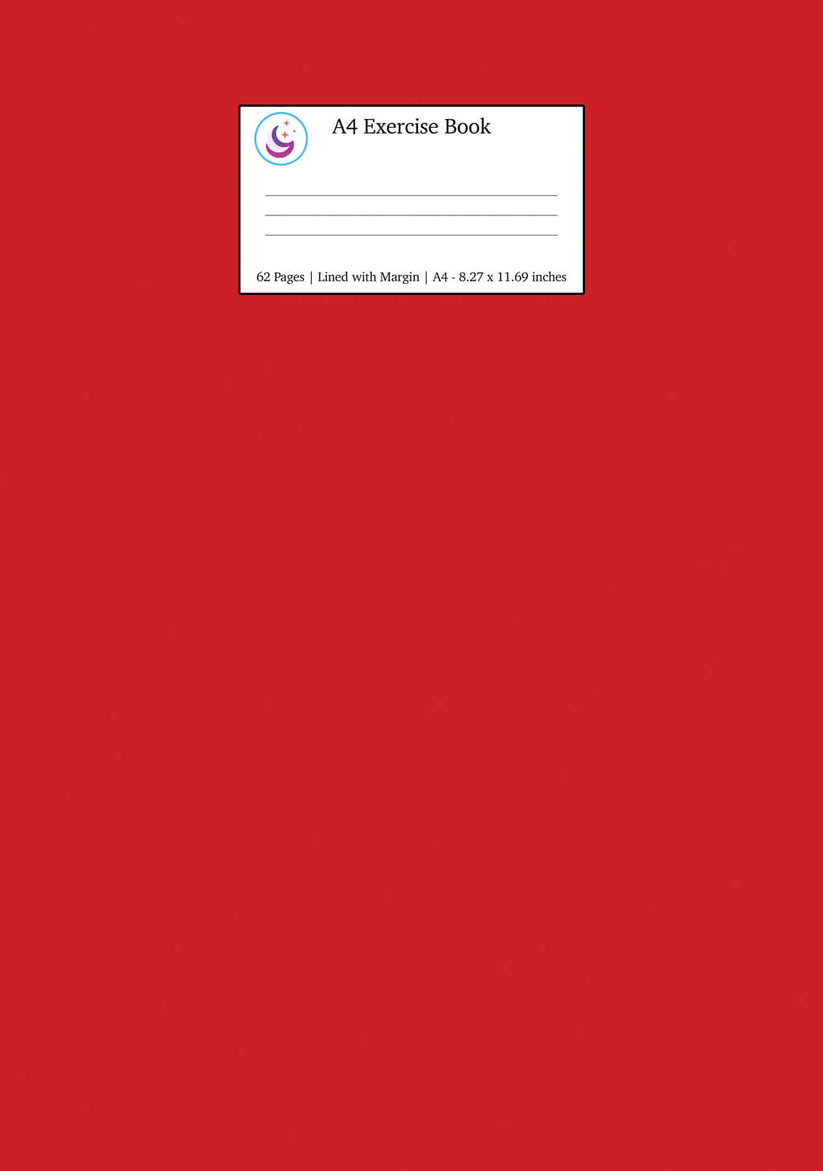 A4 Red Exercise Book – Young Dreamers Press