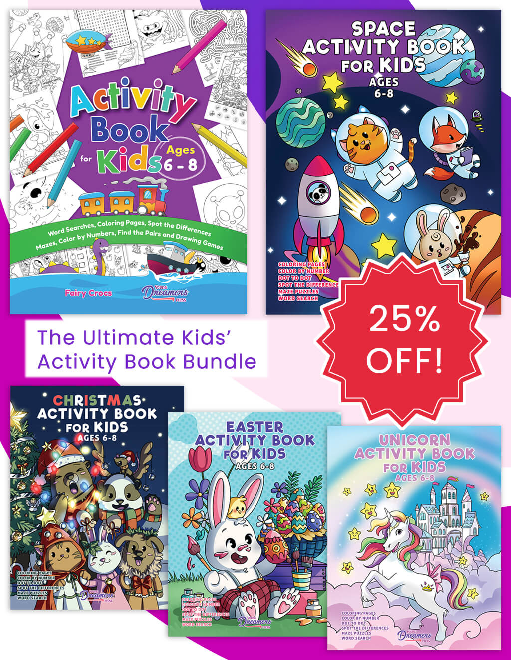The Ultimate Kids' Activity Book Bundle – Young Dreamers Press